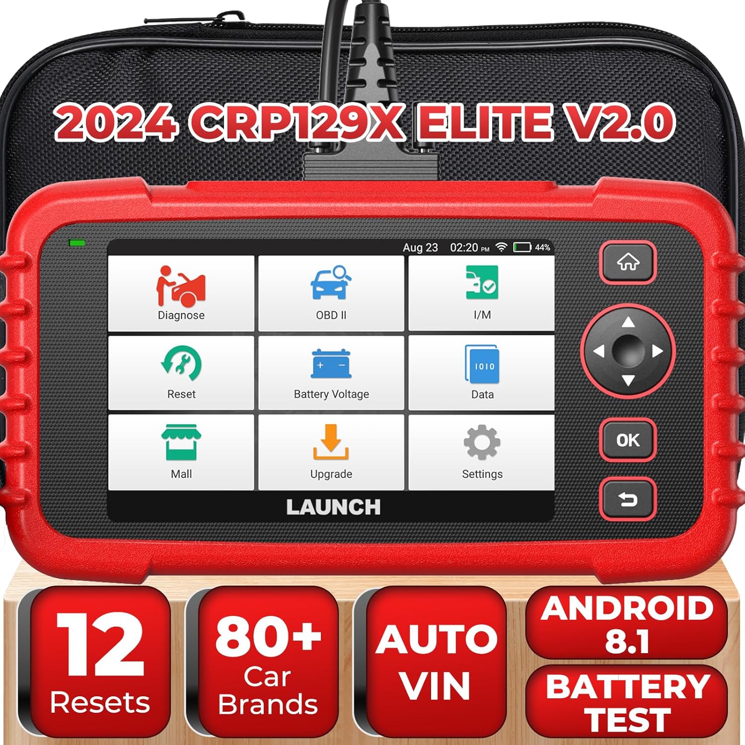 2024 LAUNCH CRP129X V2.0 DIAGNOSTIC SCANNER WITH 12 RESET FUNCTIONS ...